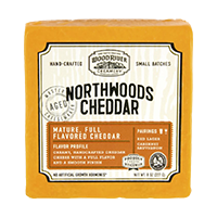 Wood River Creamery Northwoods Cheddar Mature Full Flavored Cheddar 8oz