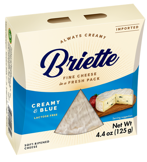 BRIETTE CHAMPIGNON CREAMY AND BLUE. 4.4 OZ