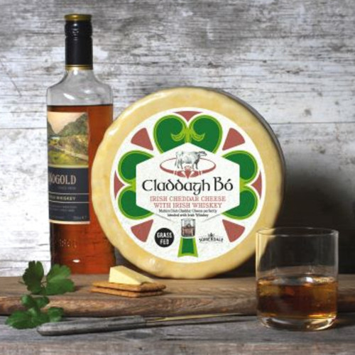 Somerdale Claddagh Bo Irish Cheddar with Irish Whiskey