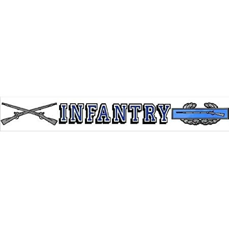 Infantry Window Strip Decal with Crossed Rifles & CIB