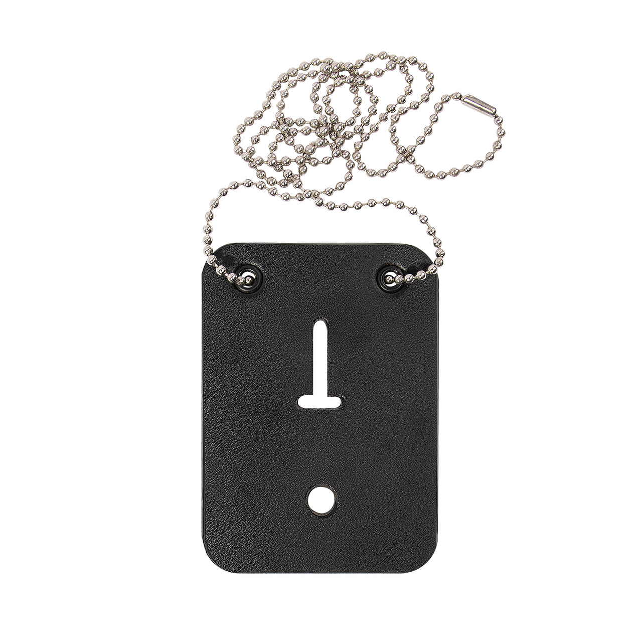 Leather Badge Holder with Chain