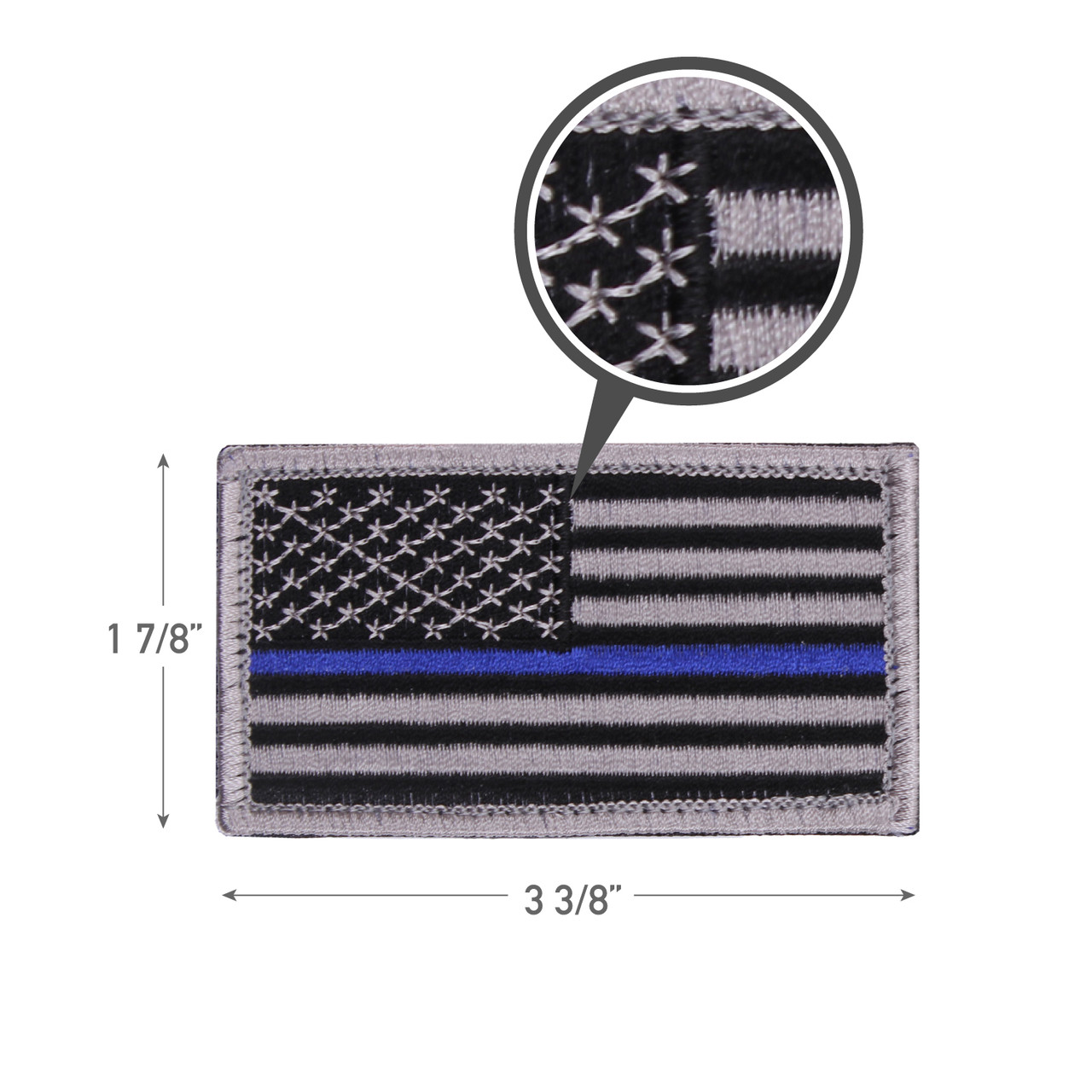 Thin Blue Line Flag Patch