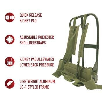GI Spec LC-II Alice Pack Frame | Military Pack | Gear Up Surplus