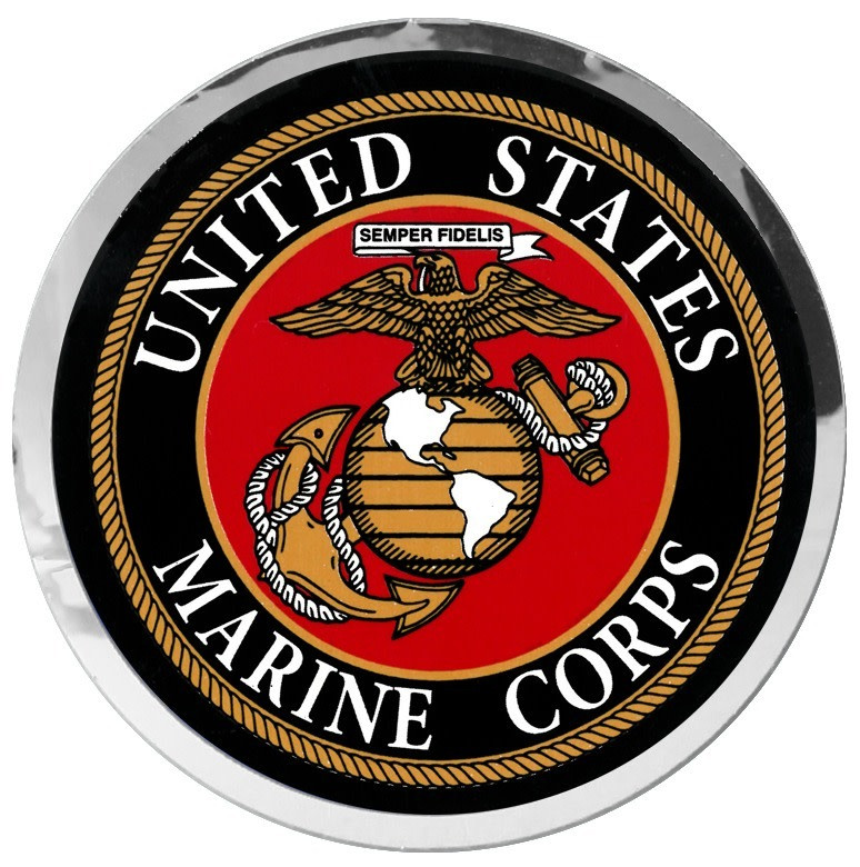 US Marine Corps EGA Logo 3" Silver Sticker | Marine Stickers | Gear Up ...
