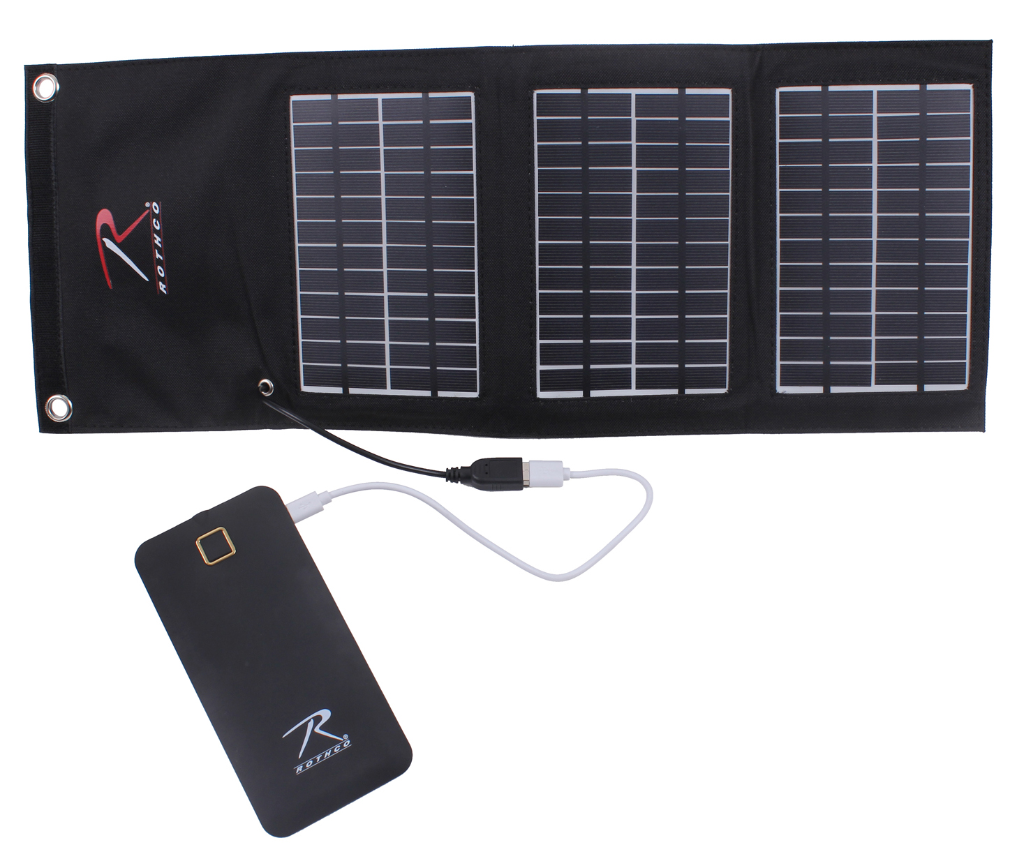 MOLLE Solar Panel with Power Bank