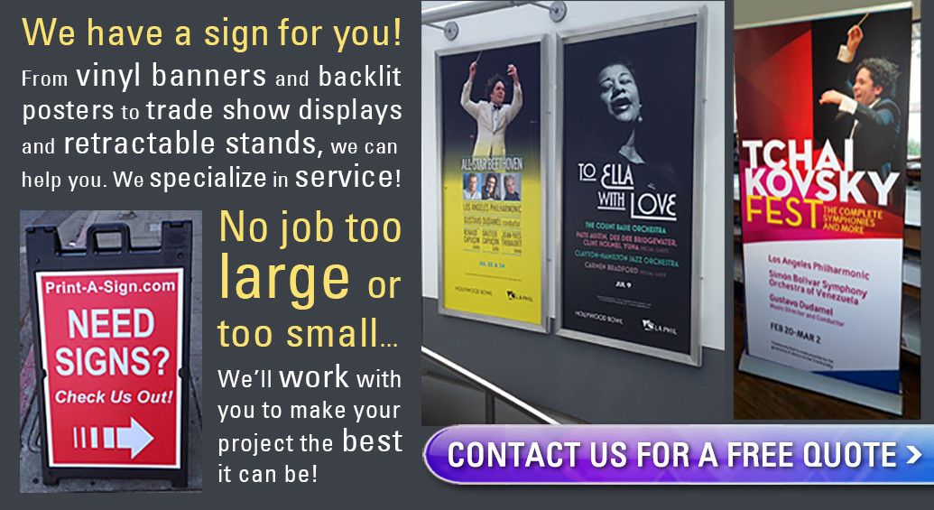 Print A Signs and Banners - Same Day Service in Los Angeles