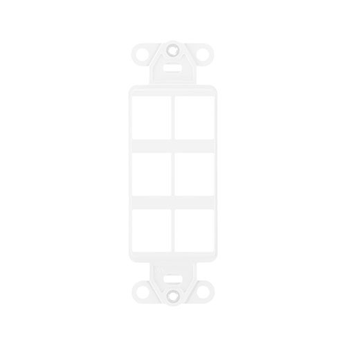 Decora Insert with (6) openings for standard keystone jacks - Floor Box ...