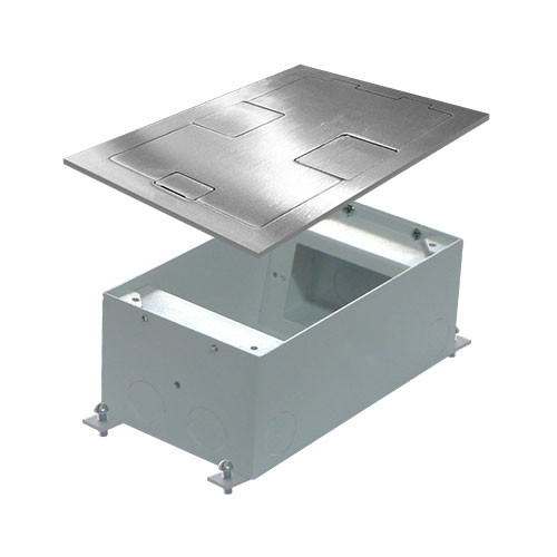 2-Gang recessed floor box by FBS