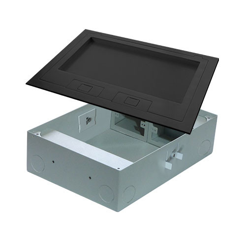 4-gang raised floor box