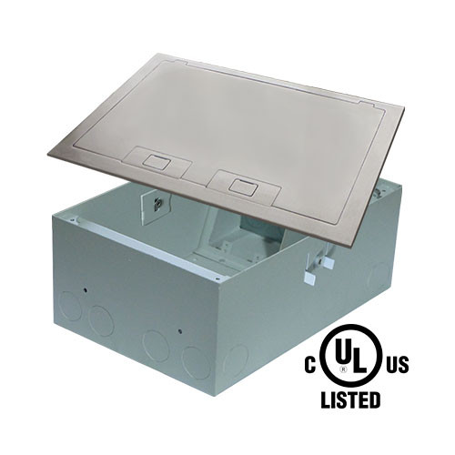 Large capacity floor box - 8-gang box by FBS