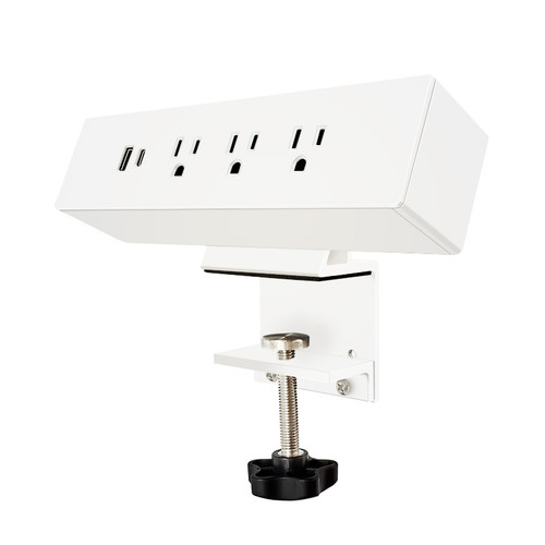 Table edge power strip with USB type C