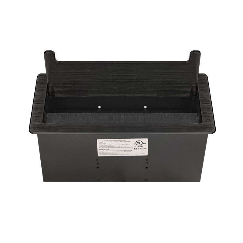 Conference table outlet box for Power - AV - Comm