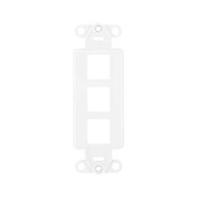 Decora Insert with (3) openings for standard keystone jacks - Floor Box ...