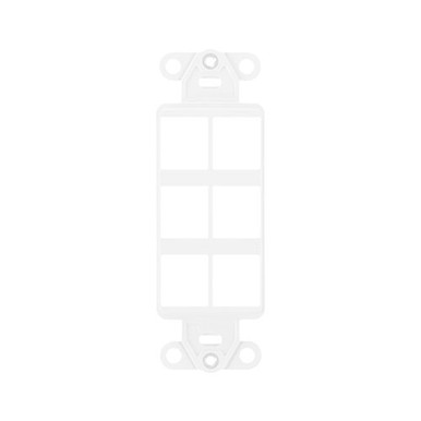 Decora Insert with (6) openings for standard keystone jacks - Floor Box ...