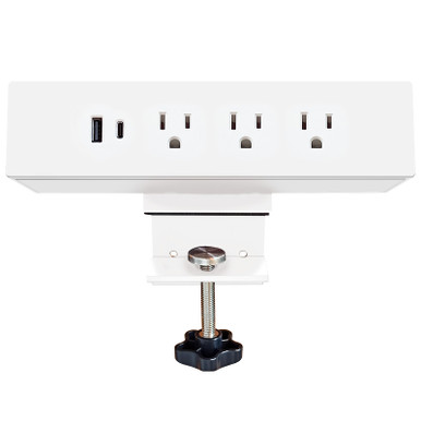 Table edge power strip with USB type C