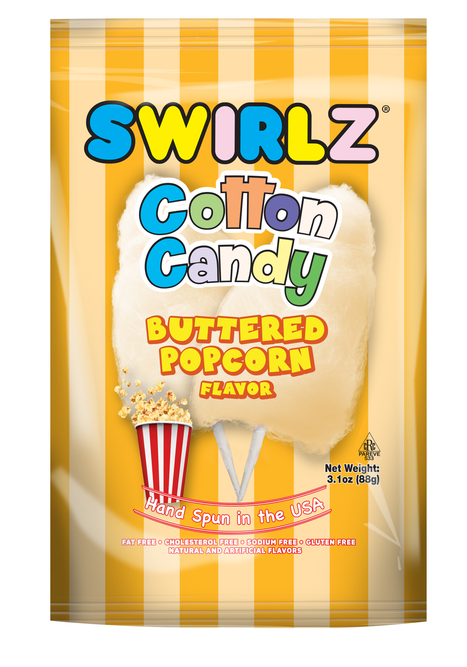 Pink Vanilla and Blue Raspberry Swirlz Cotton Candy by Taste of Nature