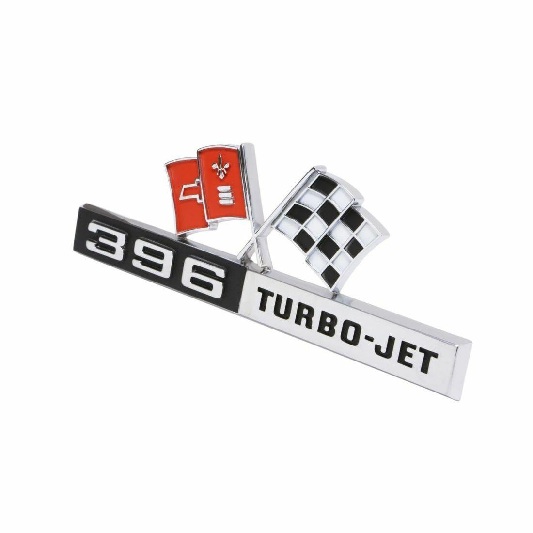 Trim Parts 1965 Chevy Corvette Orange-Red Front Fender “396 Turbo Jet ...