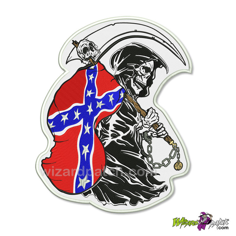 Rebel Flag Grim Reaper Tattoo