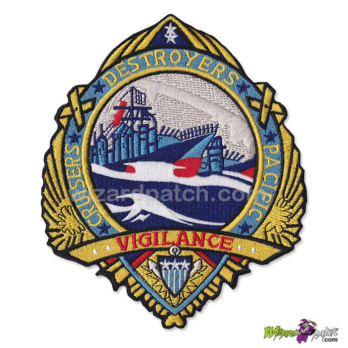 TOP GUN DESTROYERS VIGILANCE FULLY EMBROIDERED G1 FLIGHT JACKET PATCH ...