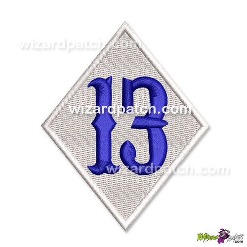 13 Embroidered Biker Diamond Patch Carnivalee in Font
