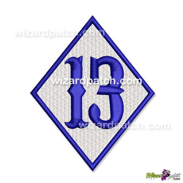 13 Embroidered Biker Diamond Patch Carnivalee in Font