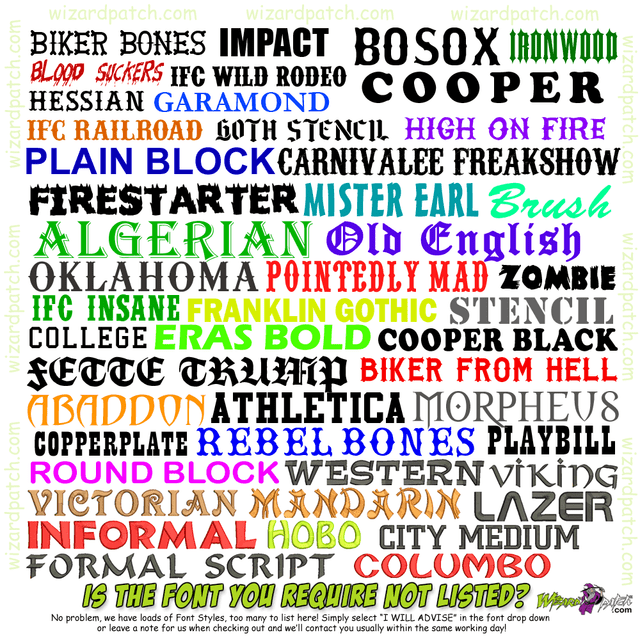 Custom Top & Bottom Rockers - 14 CHARACTER LIMIT