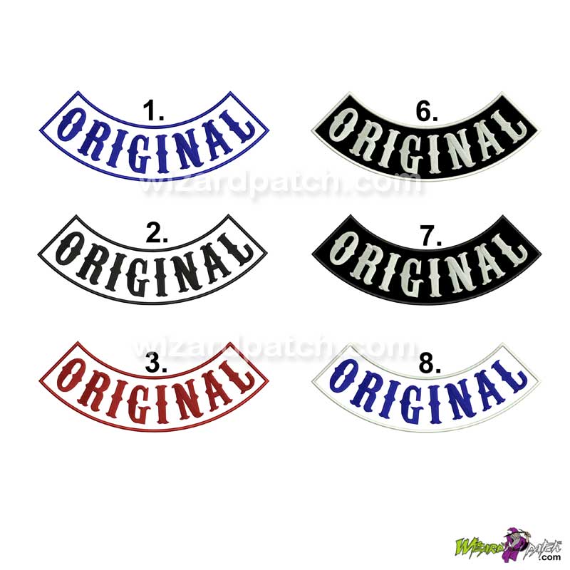 ORIGINAL EMBROIDERED SIDE ROCKER 12" WIDE - Wizard Patch