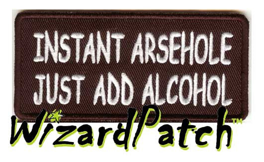 INSTANT ARSEHOLE FUNNY PATCH - Wizard Patch