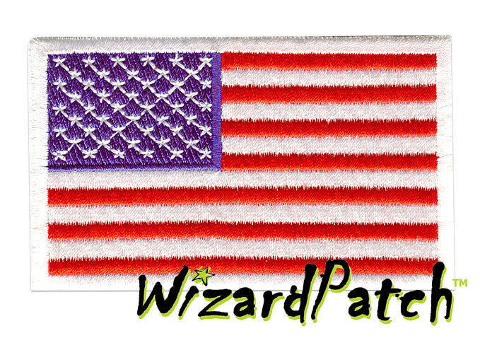 USA WHITE FLAG Patch - Wizard Patch