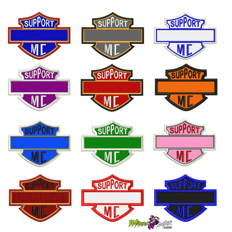 MC SUPPORT PATCH YOUR TEXT YOUR COLOURS - Wizard Patch