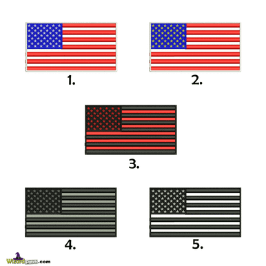 USA MILITARY UNIFORM FLAG Patches - Wizard Patch
