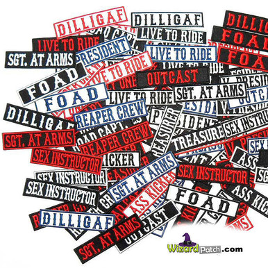 SINGLE EMBROIDERED NAME TAG CHOICE - Wizard Patch