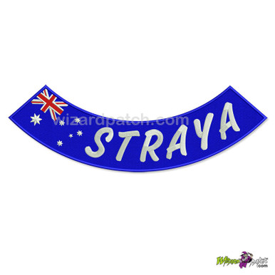 STRAYA - AUSTRALIA EMBROIDERED FLAG ROCKER PATCH - Wizard Patch
