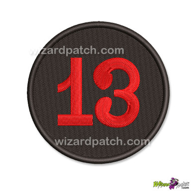 13 Embroidered Biker Disc Vest Patch - Wizard Patch