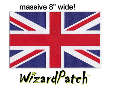 UK UNION JACK FLAG PATCH 8" - Wizard Patch