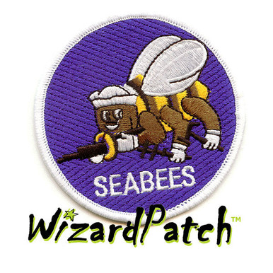 Top Gun Usn Seabees G1 Jacket Patch Wizard Patch