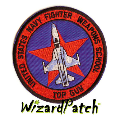 USN FWS TOP GUN PATCH 4" - Wizard Patch