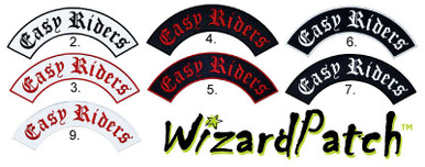 EASY RIDERS EMBROIDERED TOP ROCKER PATCH