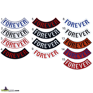 FOREVER EMBROIDERED SWEEPER ROCKER PATCHES