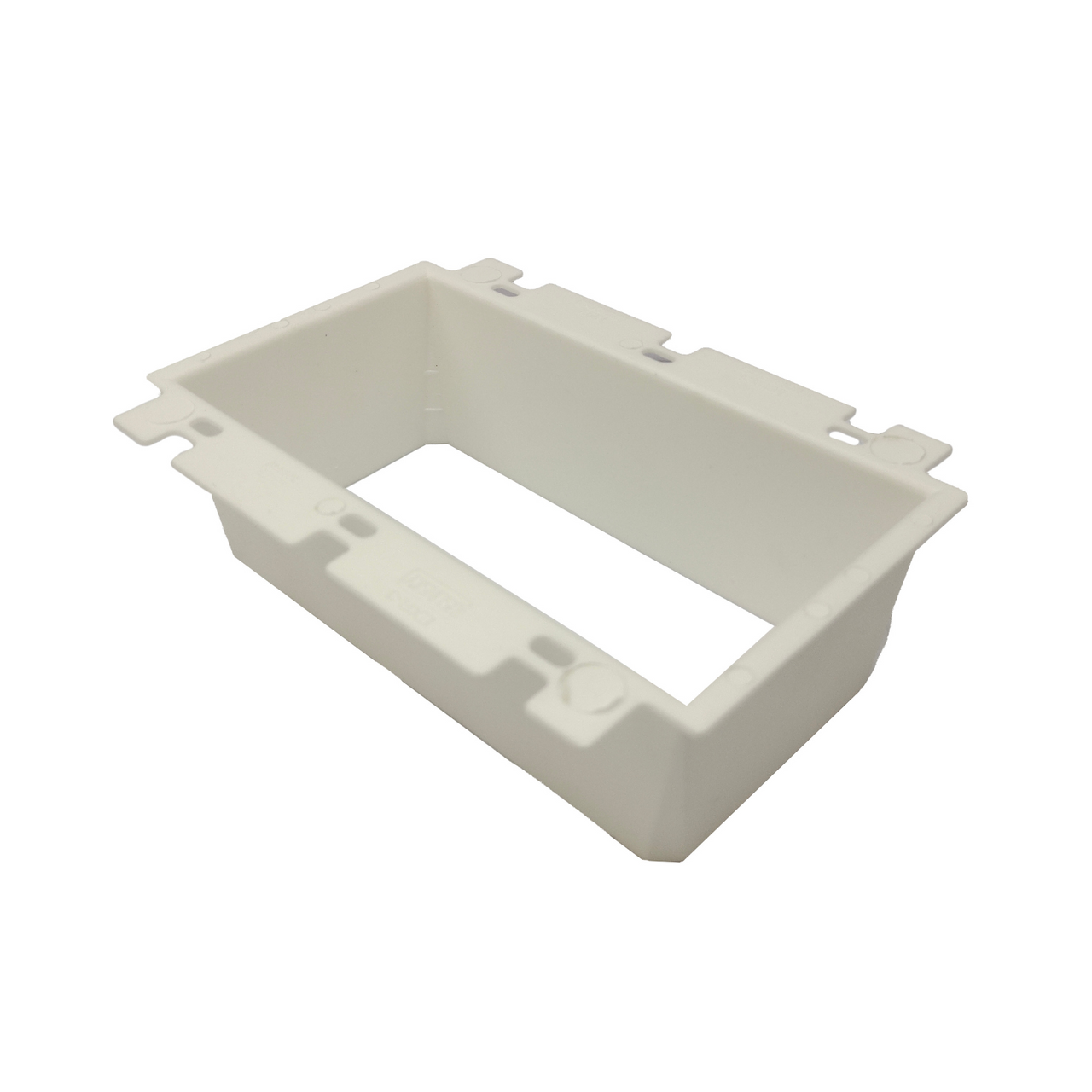 3 Gang Electrical Power Outlet Box Extender, Heavy Duty Plastic Three ...