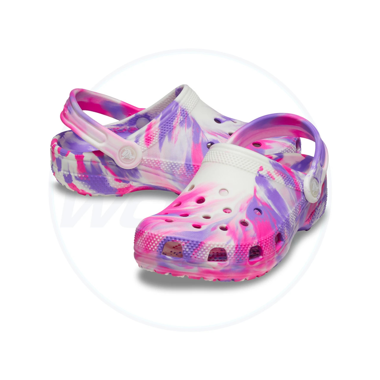 Crocs Kids' Classic Clogs - Pink Marble Glow - Tackle World Adelaide Metro