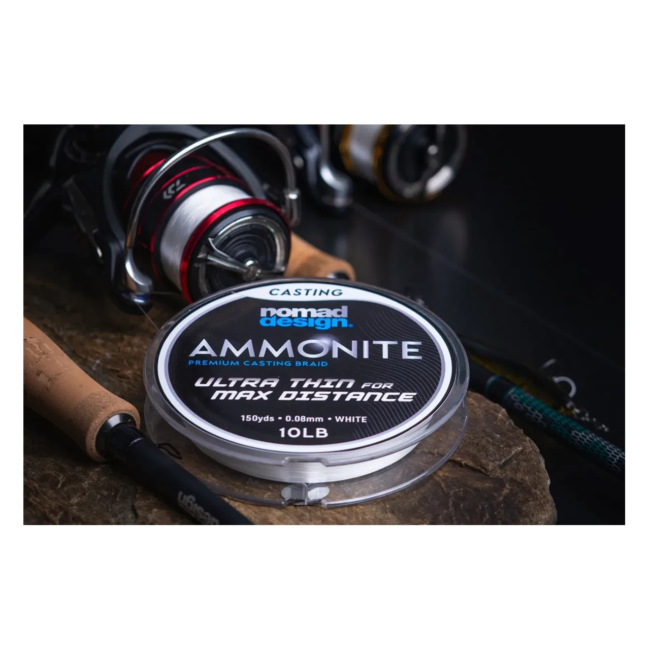 Nomad Design Ammonite Casting Braid 300yds - White - Tackle World ...