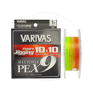 Varivas Avani Jigging Max Power PE X9 Braid Multicolour - Tackle World ...