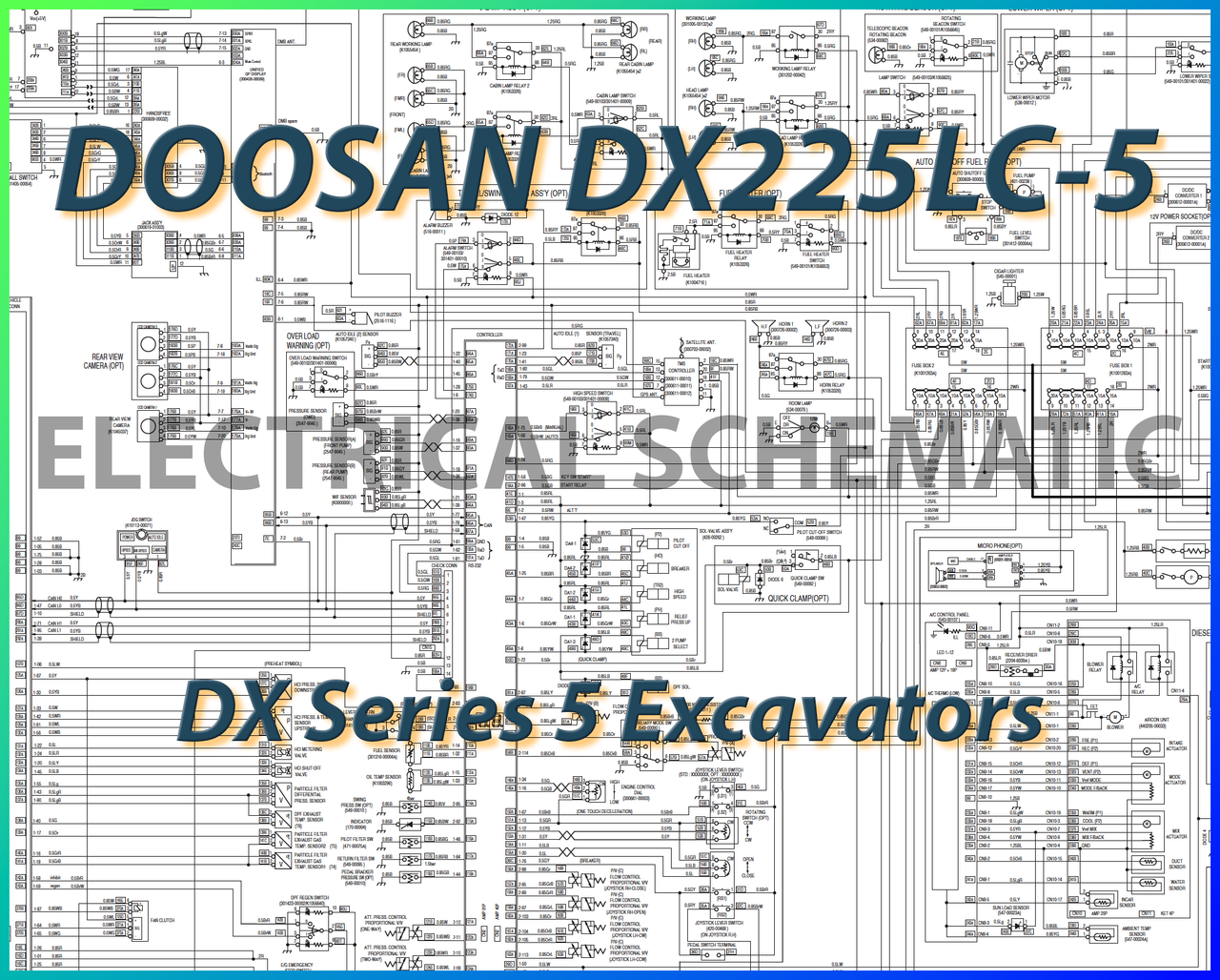Doosan DX Series-5 Electrical Schematics | DX140LC-5, DX225LC-5 ...
