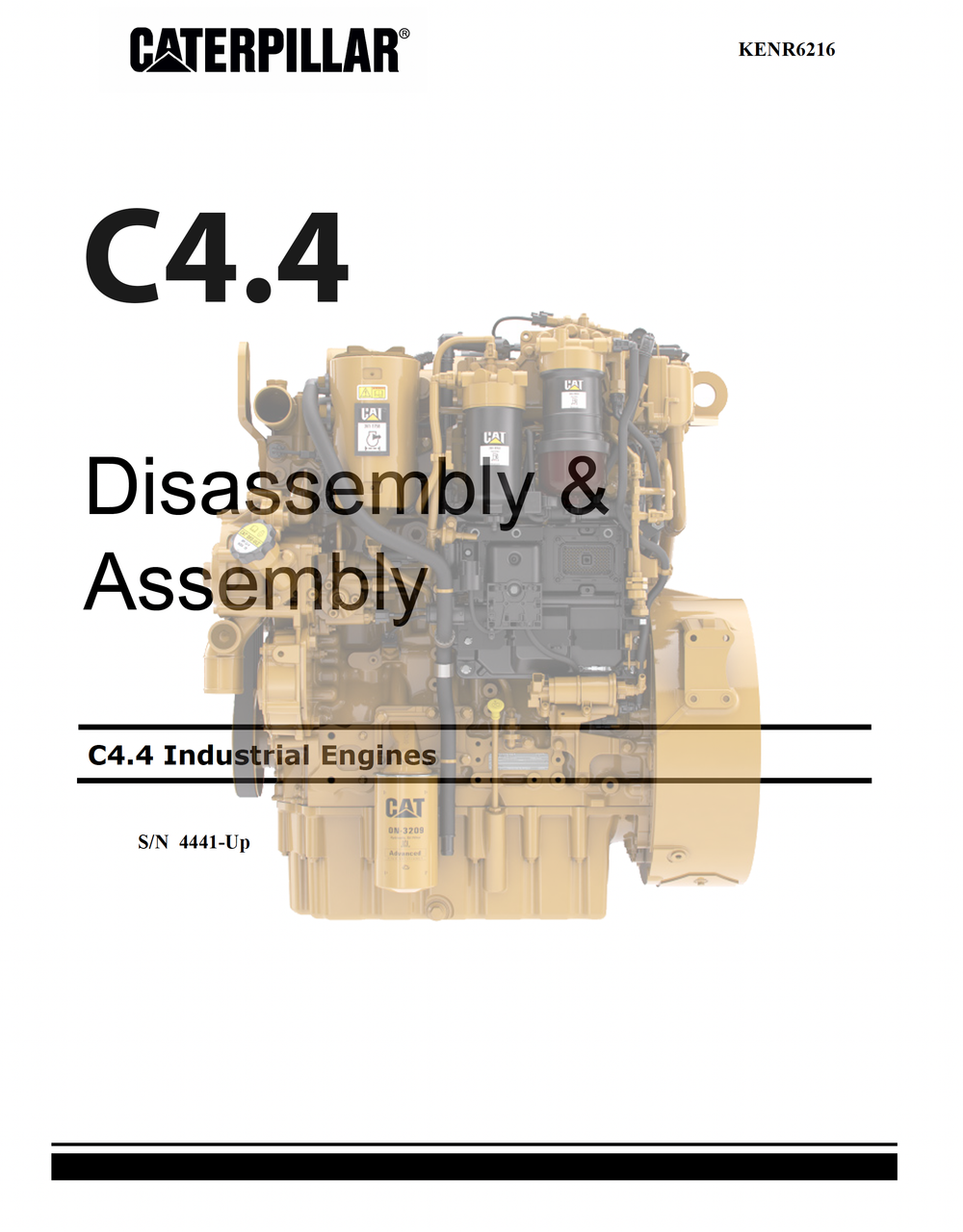 Caterpillar C4.4 Diesel Engine Complete Service Manual | Instant Download