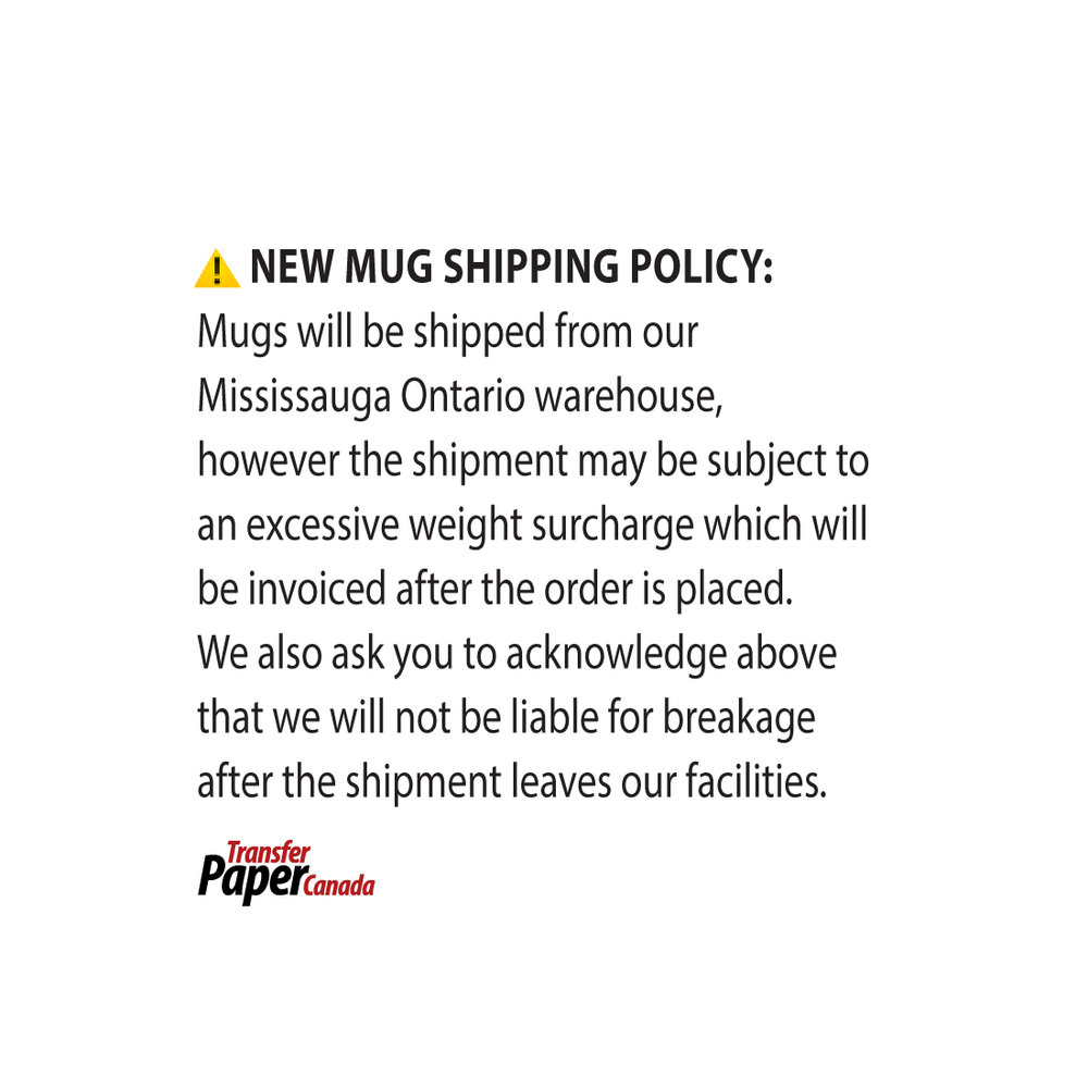 15oz Sublimation and Laser printable Mugs (x36 case) - Transfer Paper ...