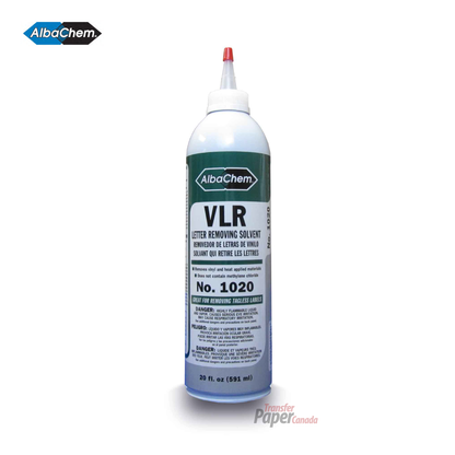 AlbaChem VLR Vinyl Letter Removing Solvent - Transfer Paper Canada
