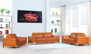 Callie Sofa and Loveseat Set SET -U411 Global United KM