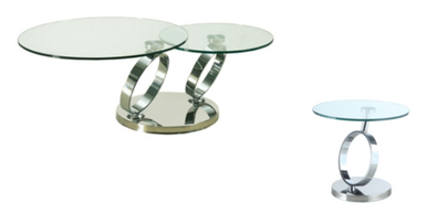 Ivy Coffee Table Set In Silver Global Furniture Kassa Mall