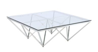 Gabriel Coffee Table Set in Silver Global Furniture KM
